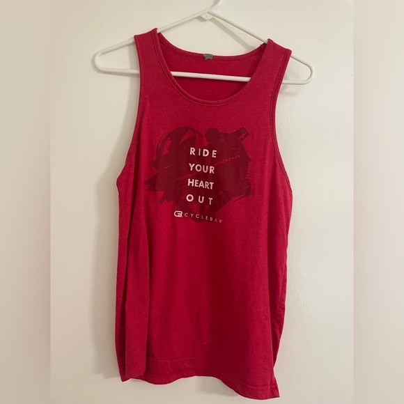 Next Level Apparel | Tops | Cyclebar Red Tank Top | Poshmark